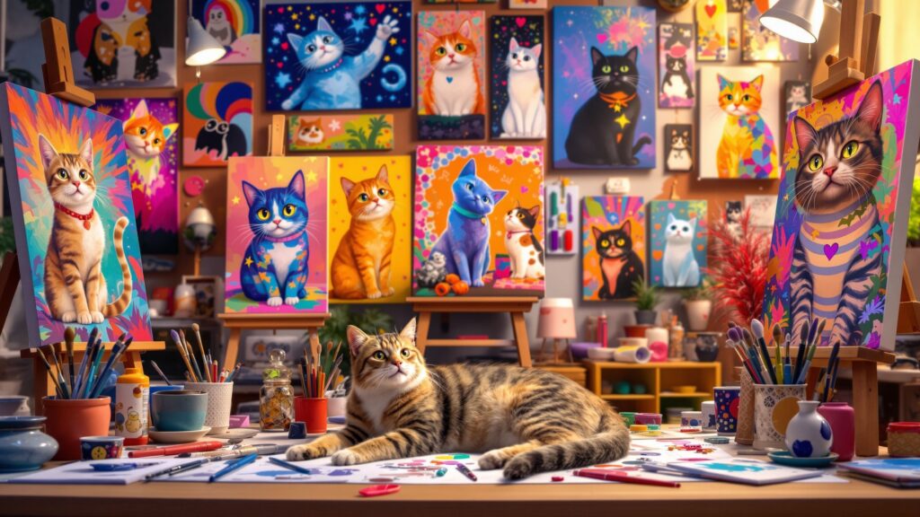 How Cats Inspire Viral Art Projects - Duffy Street