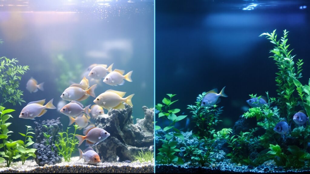 How Lighting Affects Fish Behavior: Day–Night Routines and Colors ...
